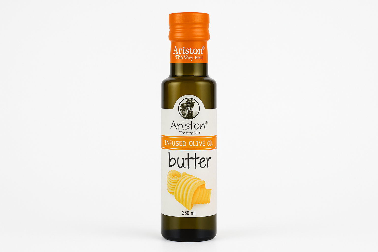 Ariston Butter-Infused Greek EVOO | Rich & Creamy Olive Oil | 8.45oz ...